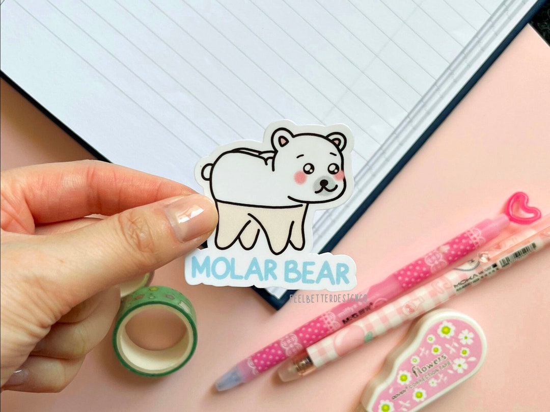 Teeth Sticker for Laptop, Dentistry Sticker Cute Animal, Rdh Sticker ...