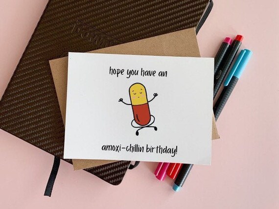 Science Card for Birthday Birthday Card Cute and Funny Funny - Etsy