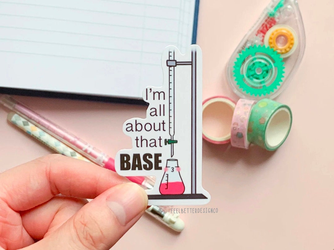 Chemistry Stickers for Laptop, Science Sticker for Students, Cute ...