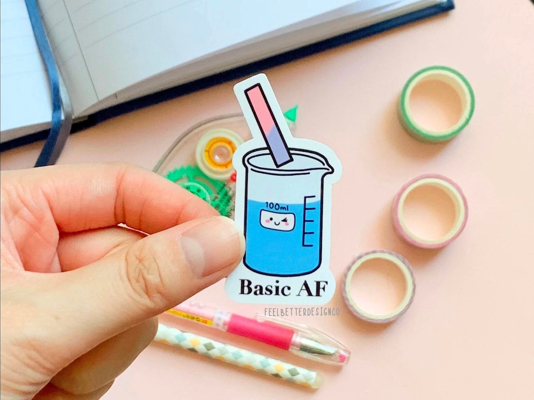 Chemistry Stickers for Laptop, Science Sticker for Students, Cute ...