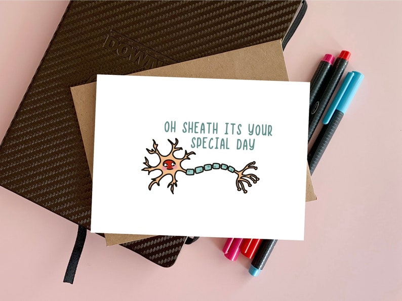 Biology Card for Birthday Punny Birthday Card Funny Greeting - Etsy