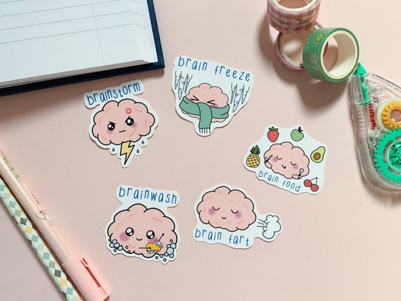 Anatomy Stickers for Laptop Brain Sticker for Water Bottle | Etsy