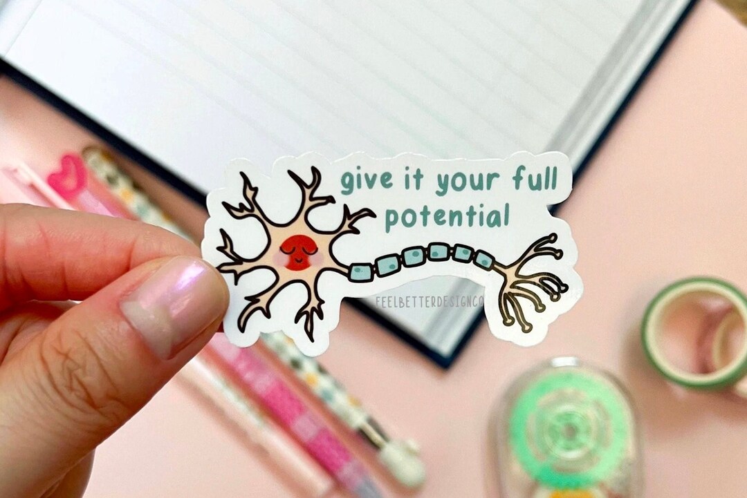 Biology Sticker for Laptop, Neuron Sticker for Phone, Science Sticker ...