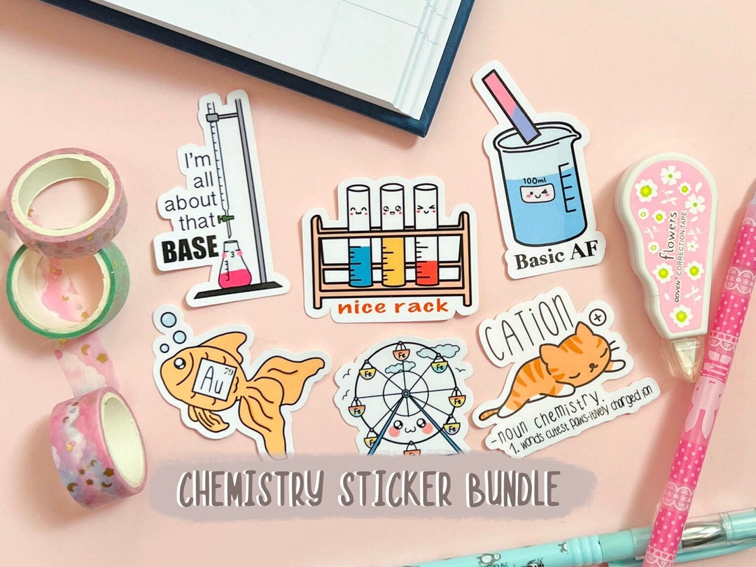 Chemistry Stickers for Laptop, Science Magnets for Board, Science Pins ...