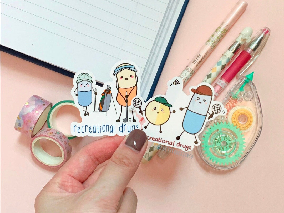 Pill Stickers for Laptop, Pharmacy Stickers Funny, Kawaii Stickers for ...