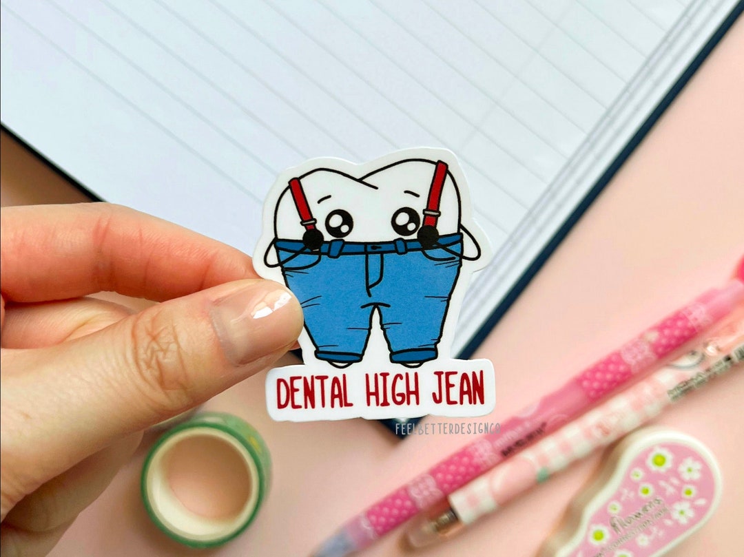 Dental Hygiene Sticker for Phone, Teeth Sticker Funny, Dental Sticker ...
