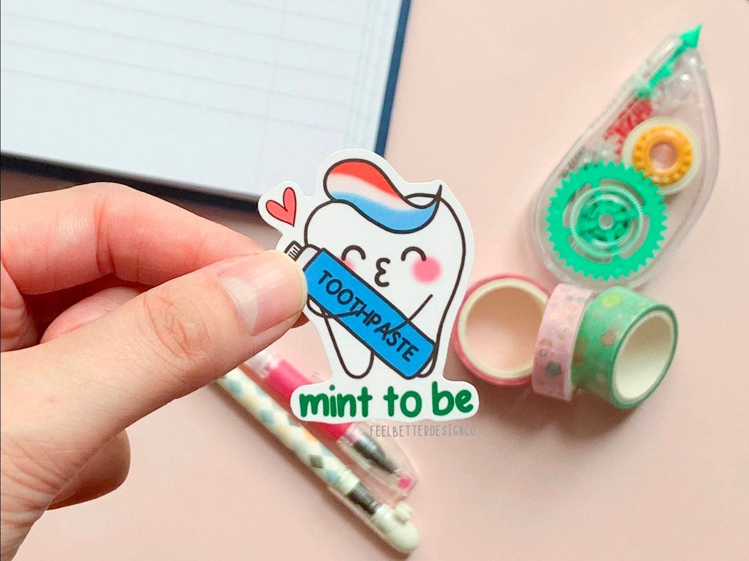 Dental Hygiene Stickers for Laptop, Tooth Stickers for Water Bottle ...