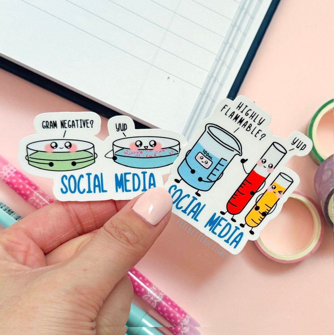 Chemistry Sticker for Laptop, Science Sticker Funny, Biology Sticker ...