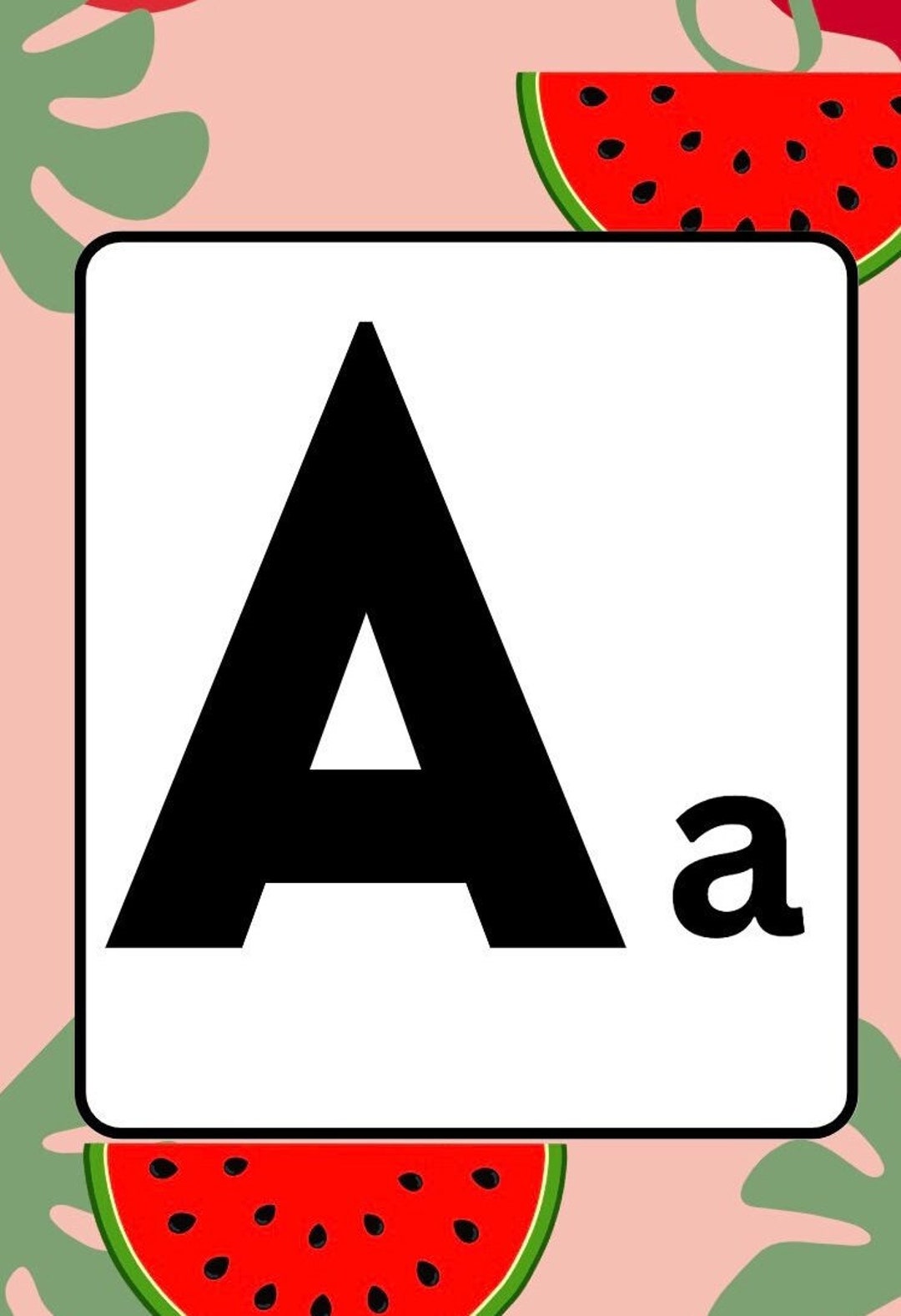 Watermelon Themed Letters - Etsy