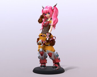 Mecha Girl 3d - Etsy