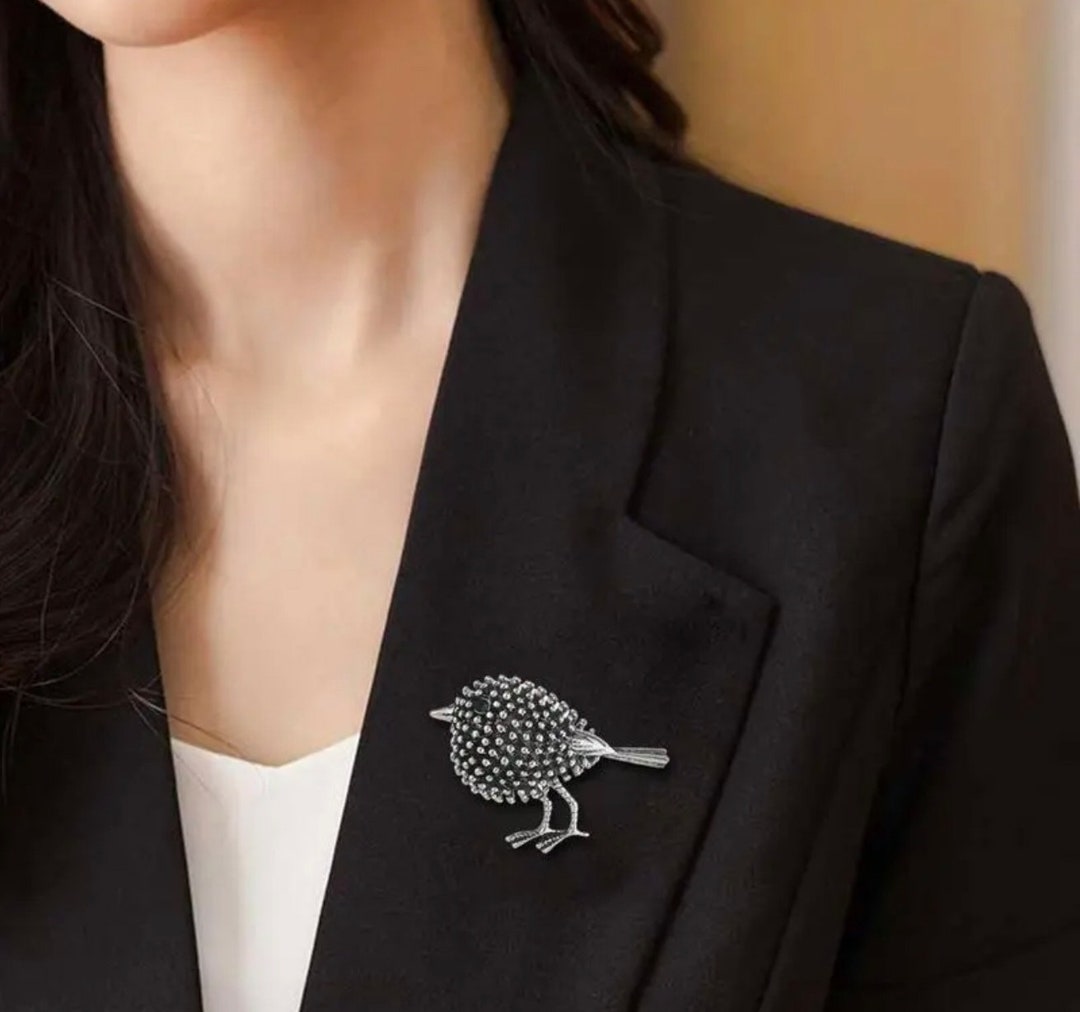 Lovely Sparrow Animal Brooch. Bird Lapel Pin Badge Women Jewelry . - Etsy