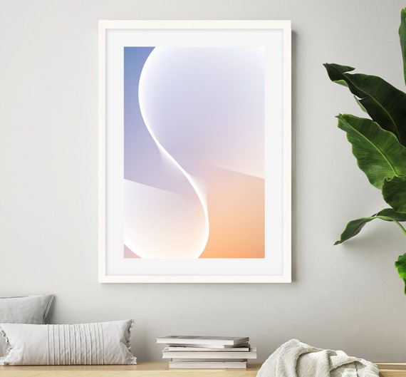 Abstract Swirl Print in Sunset INSTANT DOWNLOAD | Etsy