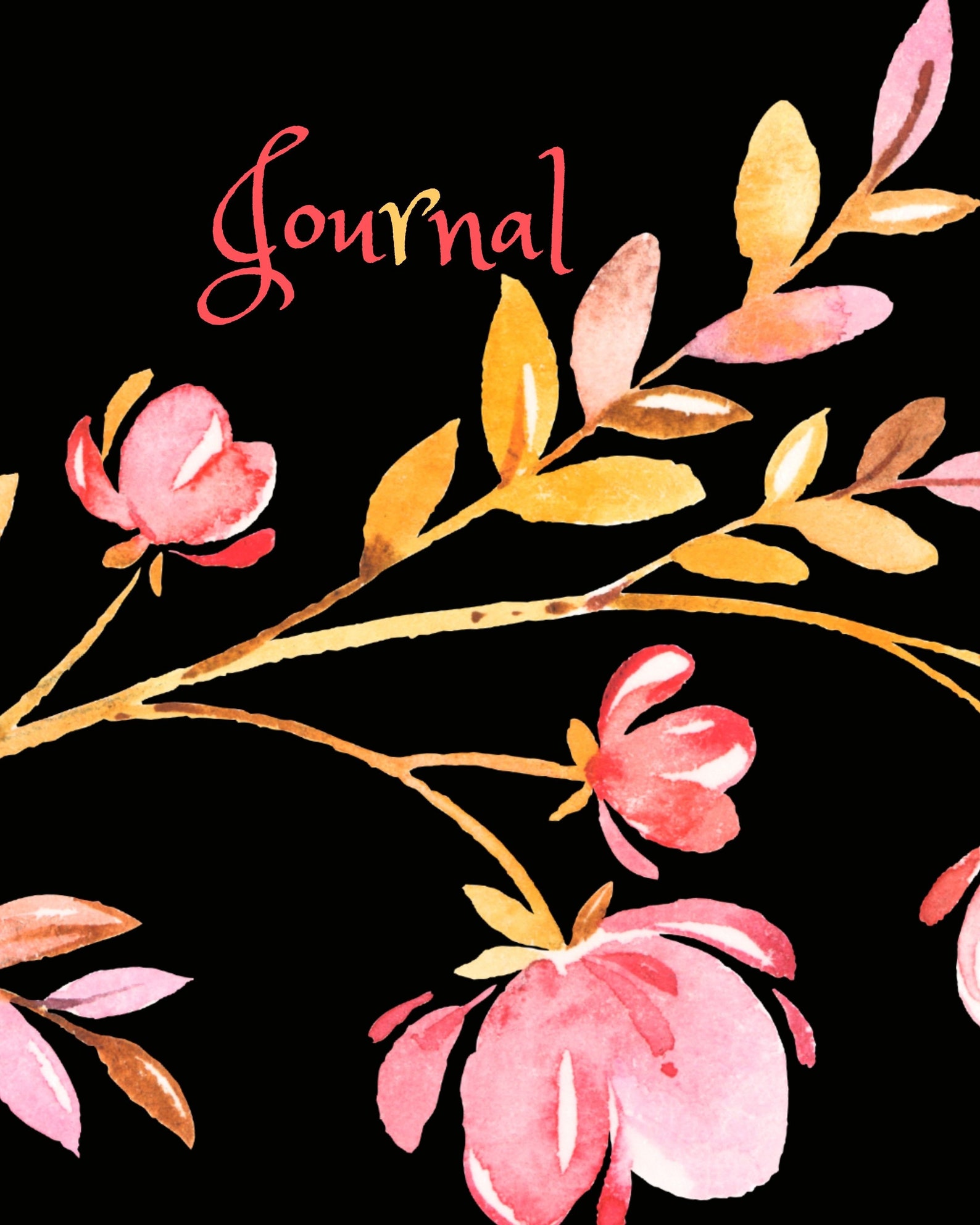 Printable Journal Cover 4 Sizes Included A4, A5, Letter, Half Letter ...