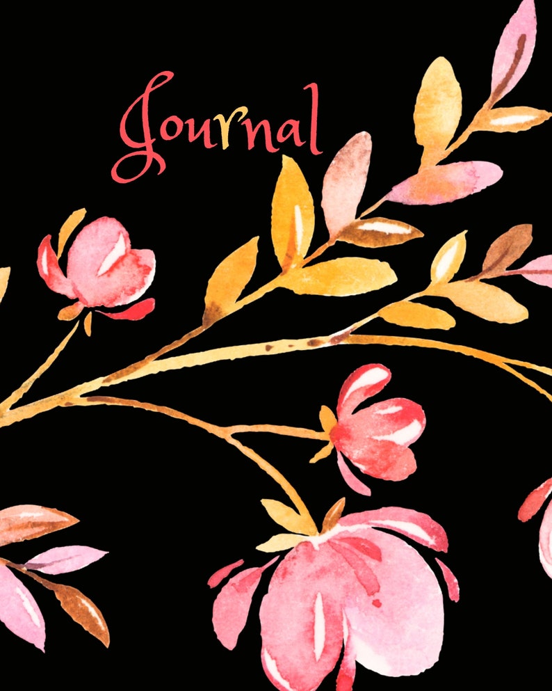 Printable Journal Cover 4 Sizes Included A4, A5, Letter, Half Letter ...