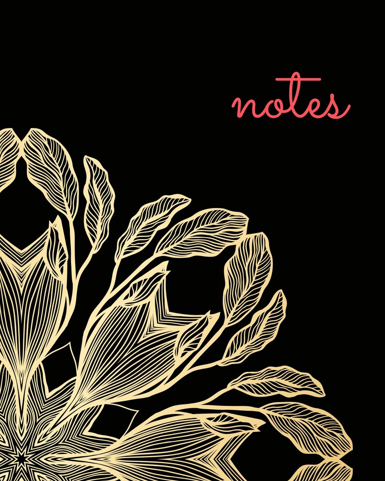 Printable Journal Cover- 4 Sizes Included - A4, A5, Letter, Half Letter ...