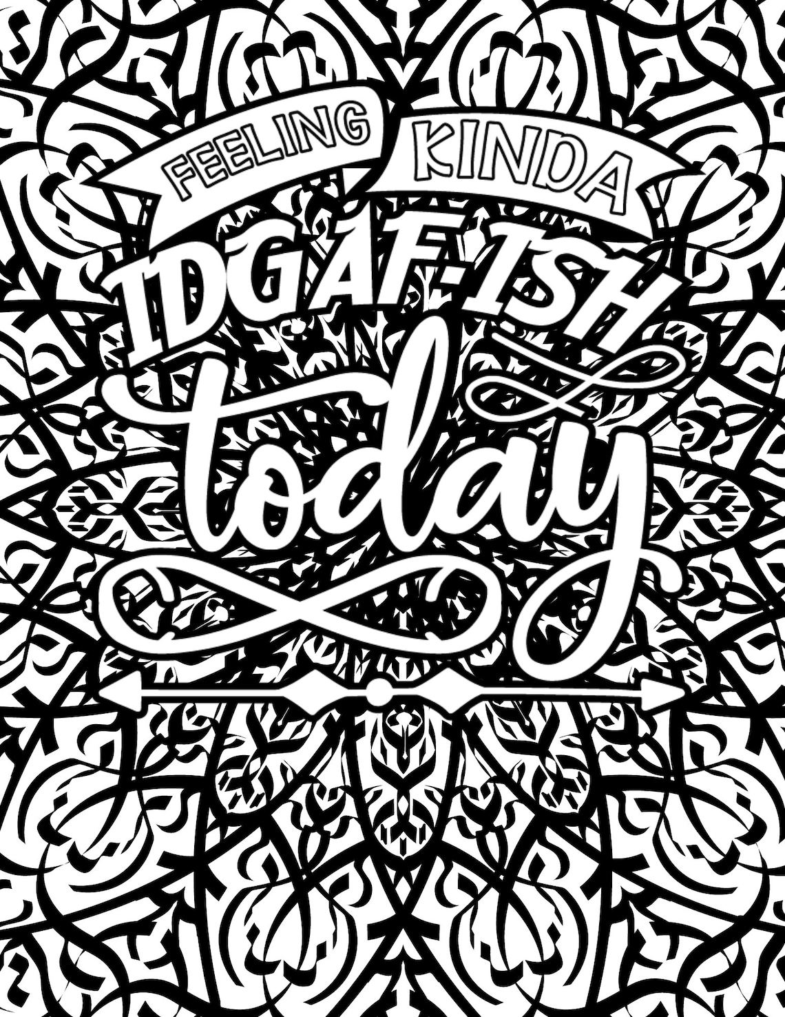 Adult Sarcasm Coloring Book - Snarky Humor Printable Coloring Pages - Etsy