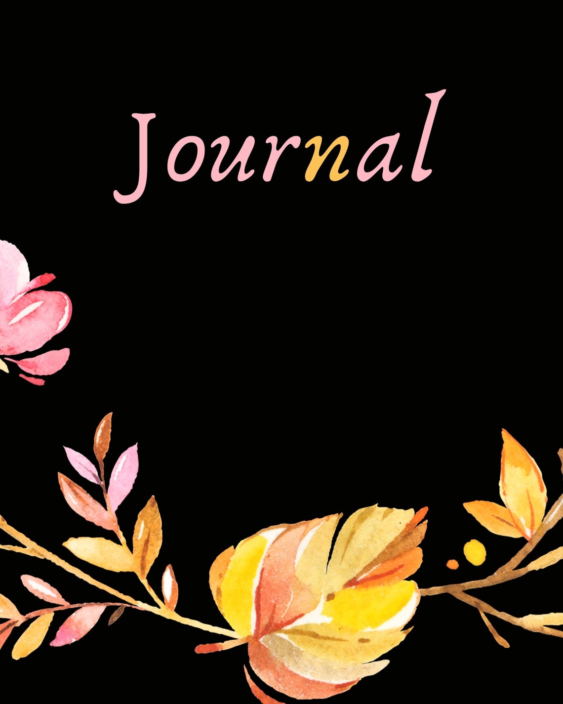 Printable Journal Cover- 4 Sizes Included - A4, A5, Letter, Half Letter ...