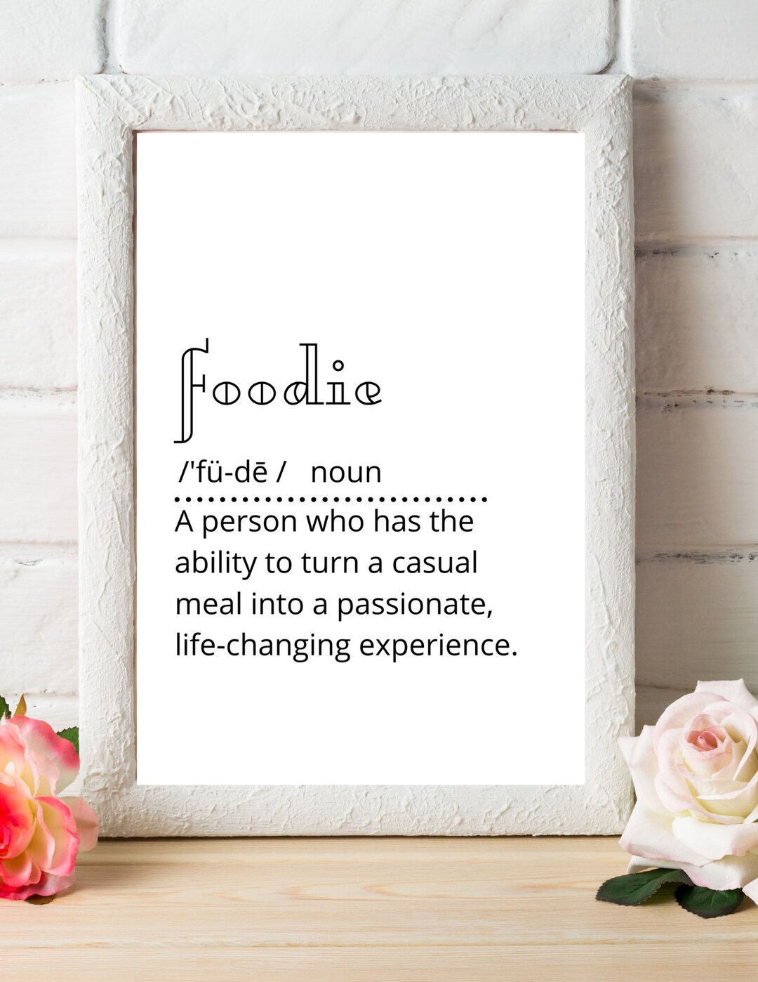 Foodie Definition · Funny Kitchen Art · Printable Wall Art · Foodie Art ...
