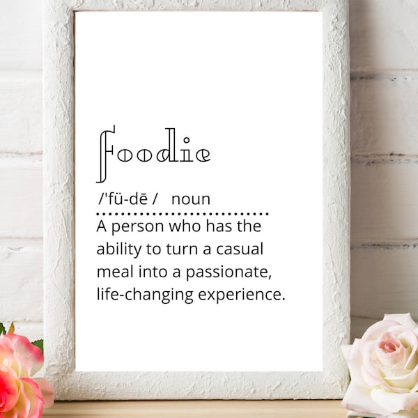 Foodie Quote - Etsy