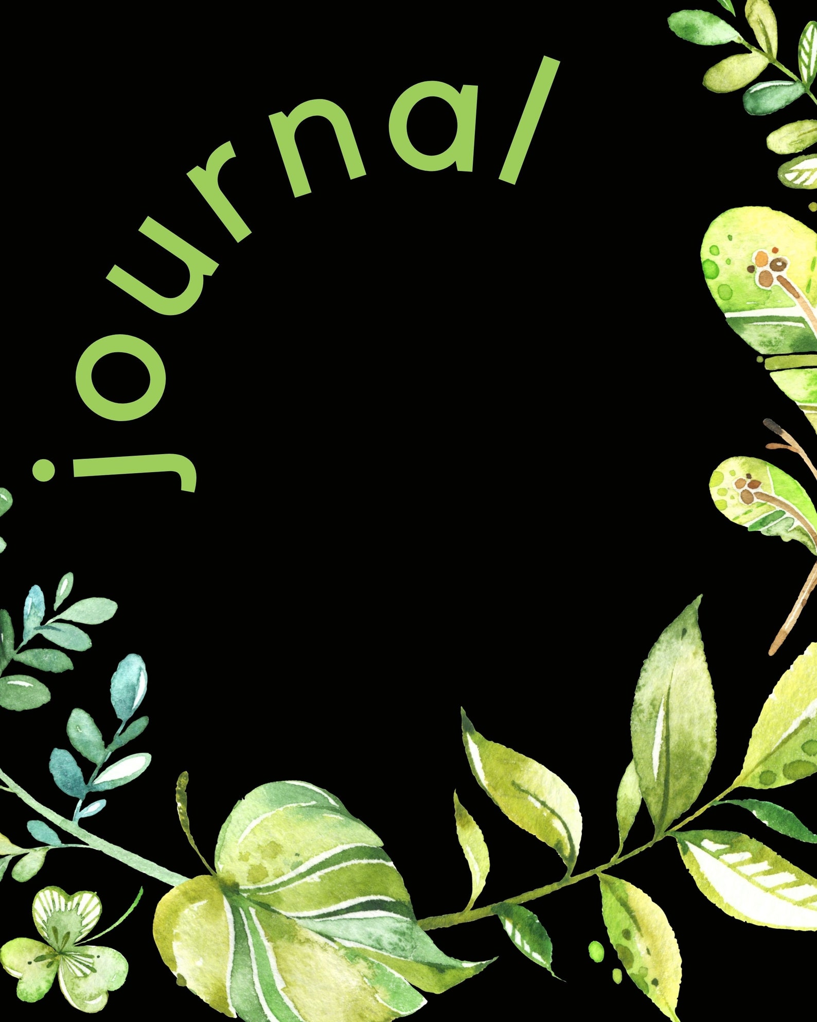 Printable Journal Cover- 4 Sizes Included - A4, A5, Letter, Half Letter ...