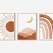 Boho Nursery Print Set Of3 Sun Rainbow Moon Baby Room - Etsy