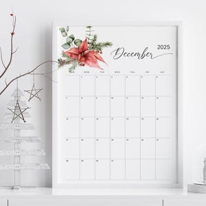 2025 Watercolor Eucalyptus Calendar: A4, Letter Size (PDF Digital ...
