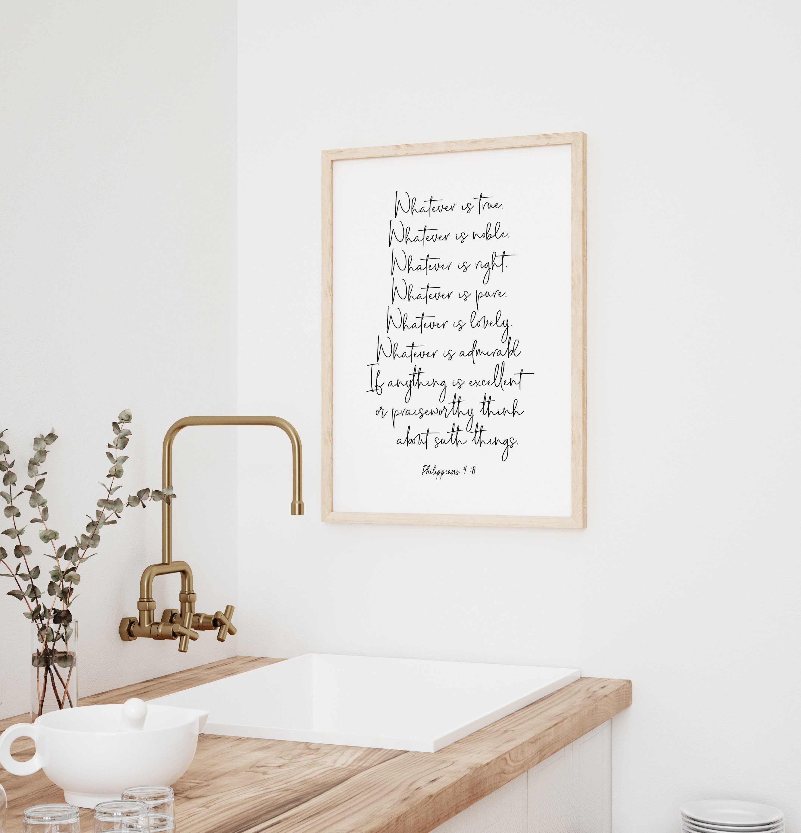 Philippians 4:8 Whatever is True Whatever is Noble Scripture Bible ...