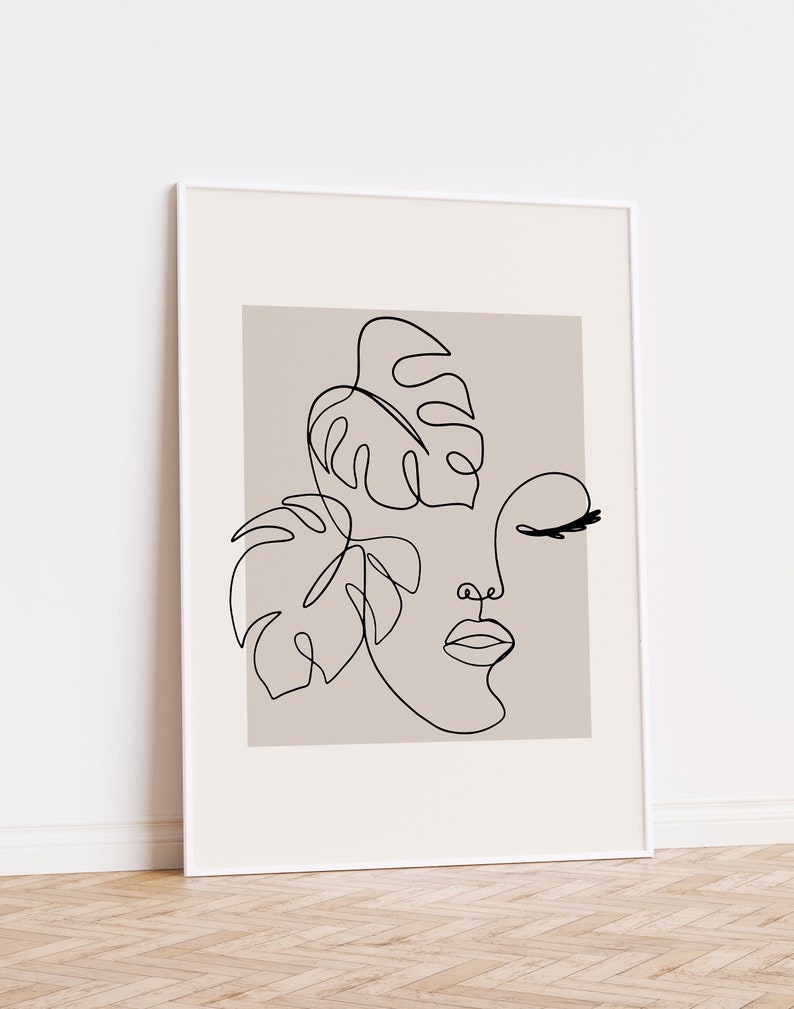 Woman Line Wall Art Print Female Figure Line Art Set - Etsy