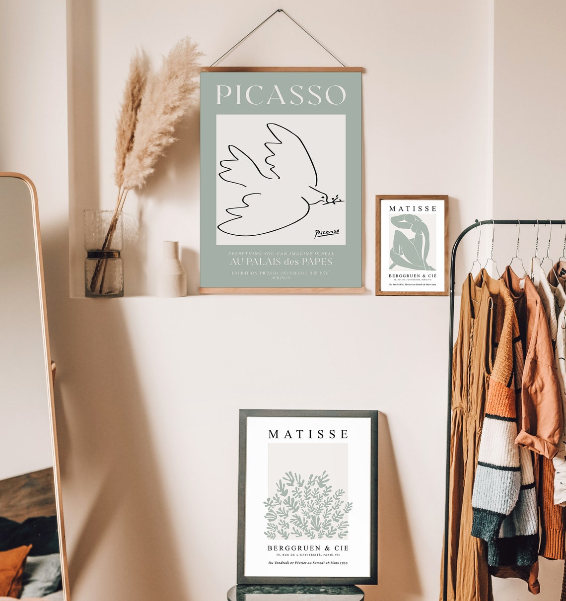 Picasso Dove Print Exhibition Poster Printable Line Art - Etsy