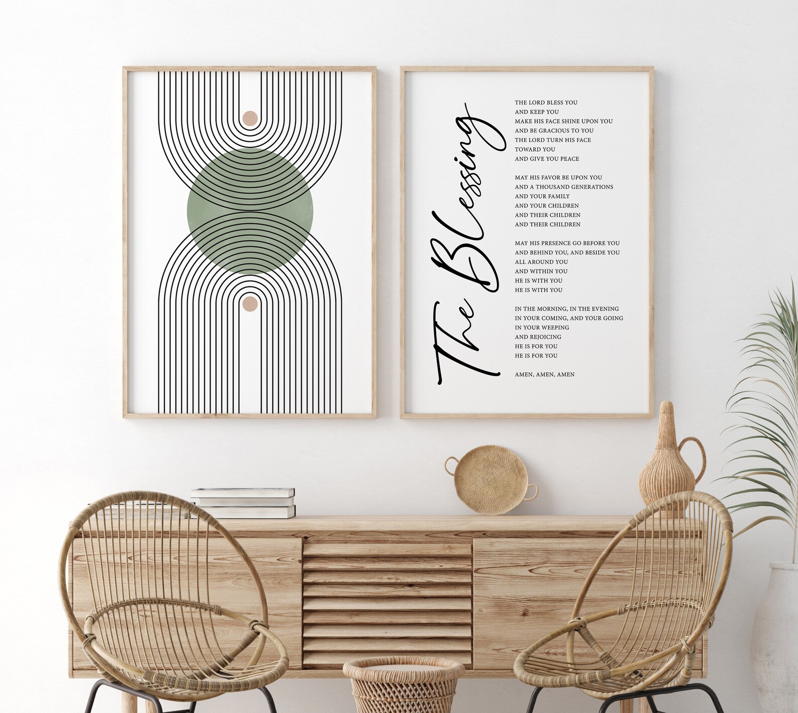 The Blessing Lyrics Wall Art: Christian Home Decor (digital Download ...