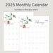 2025 Watercolor Eucalyptus Calendar: A4, Letter Size (PDF Digital ...