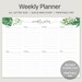 Watercolor Floral Weekly Planner: Printable A4/letter Size (digital ...