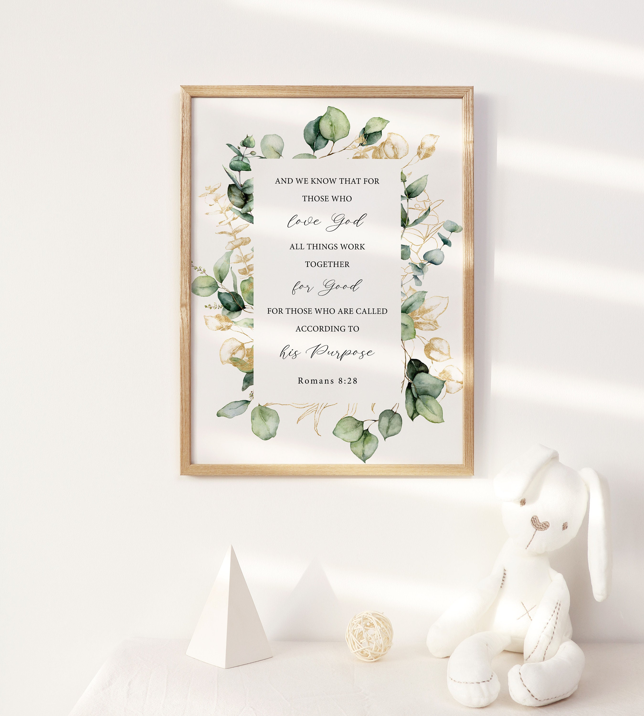 Romans 8:28 Bible Verse Printable Modern Christian Home | Etsy