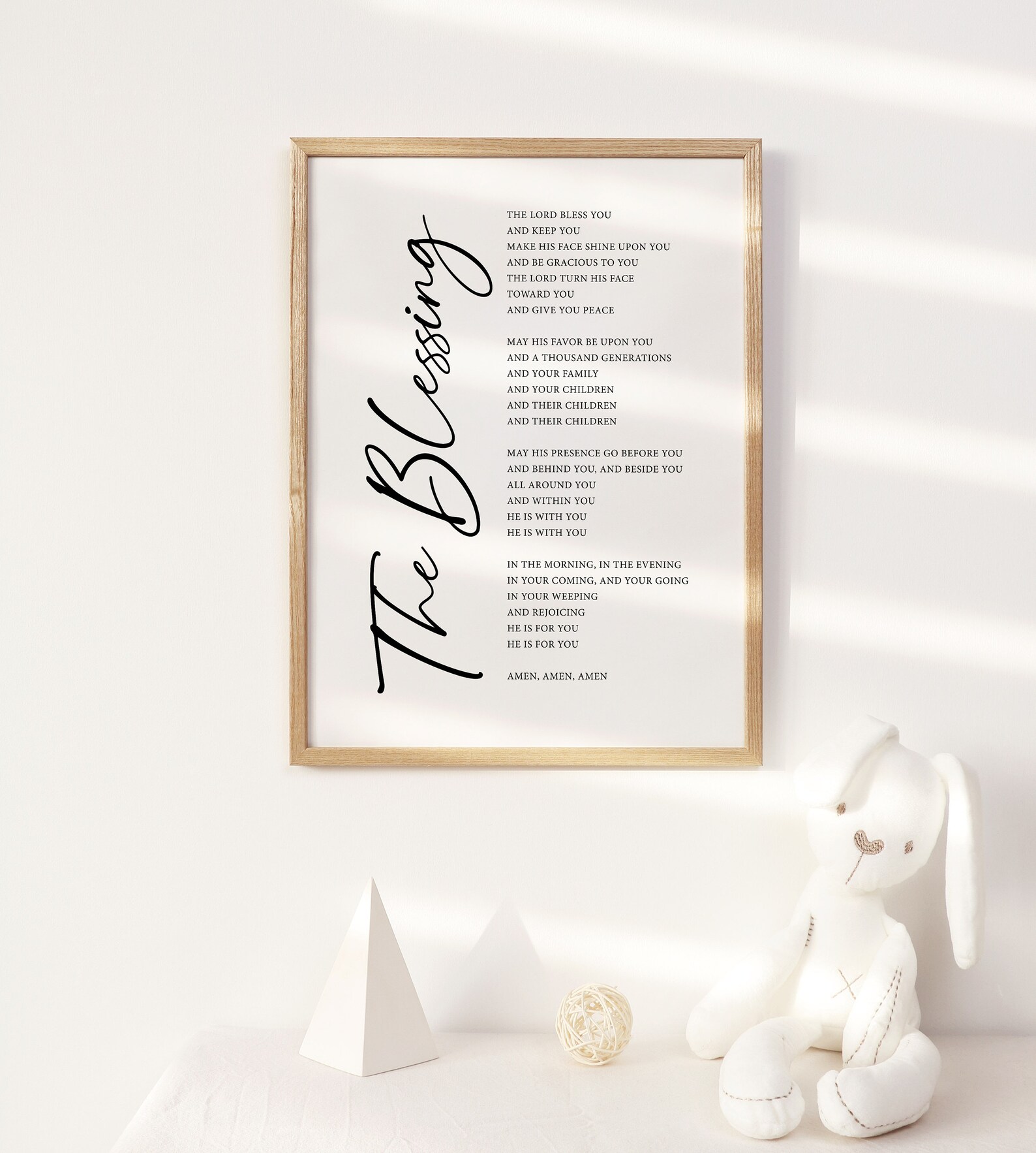 The Blessing Lyrics Wall Art: Christian Home Decor (digital Download ...