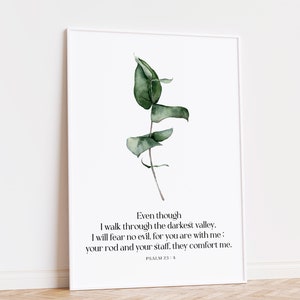 Psalms Set of 3 Bundle, Bible Verse Printable, Modern Christian Home ...