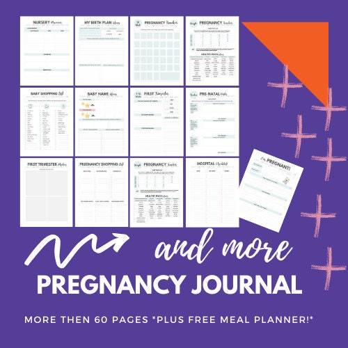 Pregnancy Organizer & Journal Pregnancy Planner Printable - Etsy