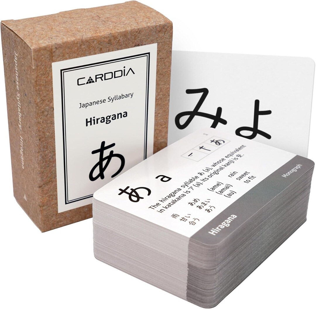 Katakana Hiragana Flash Cards - Japanese Syllabary With Stroke-order ...