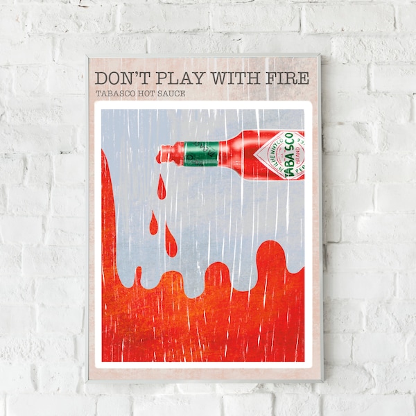 Vintage Hot Sauce Poster - Etsy