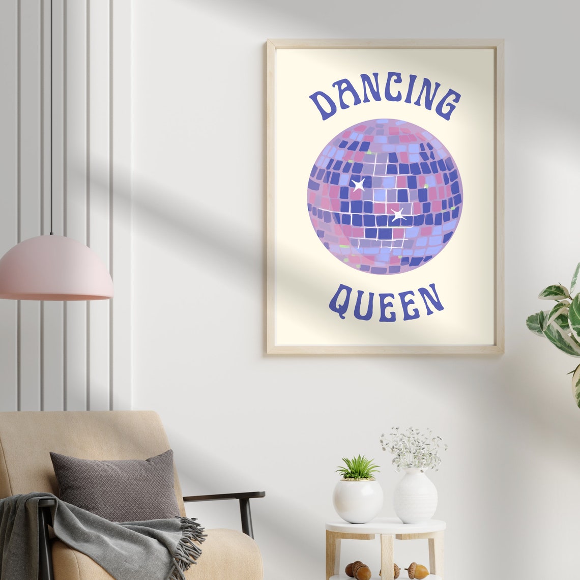DANCING QUEEN POSTER Dancing Queen Retro Print Dance Print - Etsy