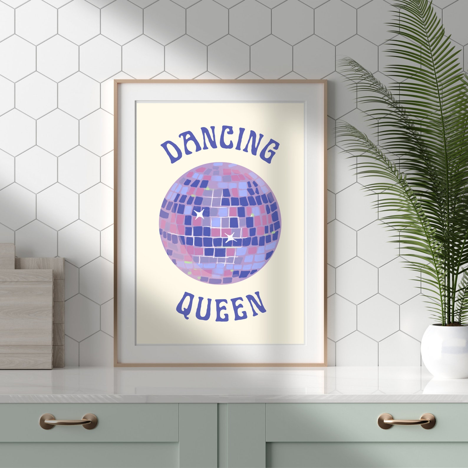 DANCING QUEEN POSTER Dancing Queen Retro Print Dance Print - Etsy