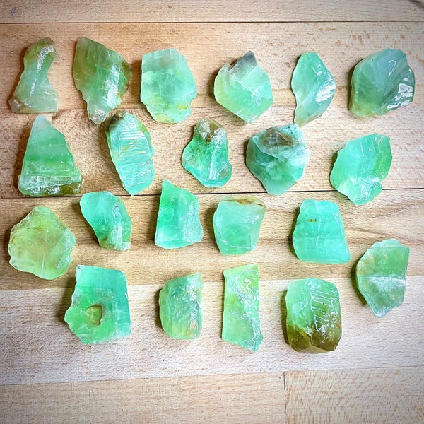 Green Calcite Crystal - Etsy