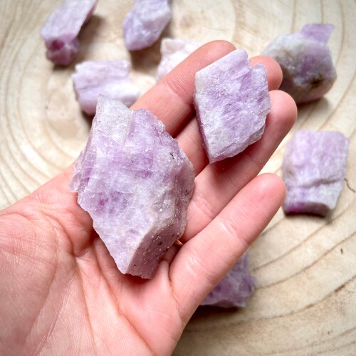 Raw Kunzite Crystal Kunzite Rough Kunzite Kunzite Stone - Etsy