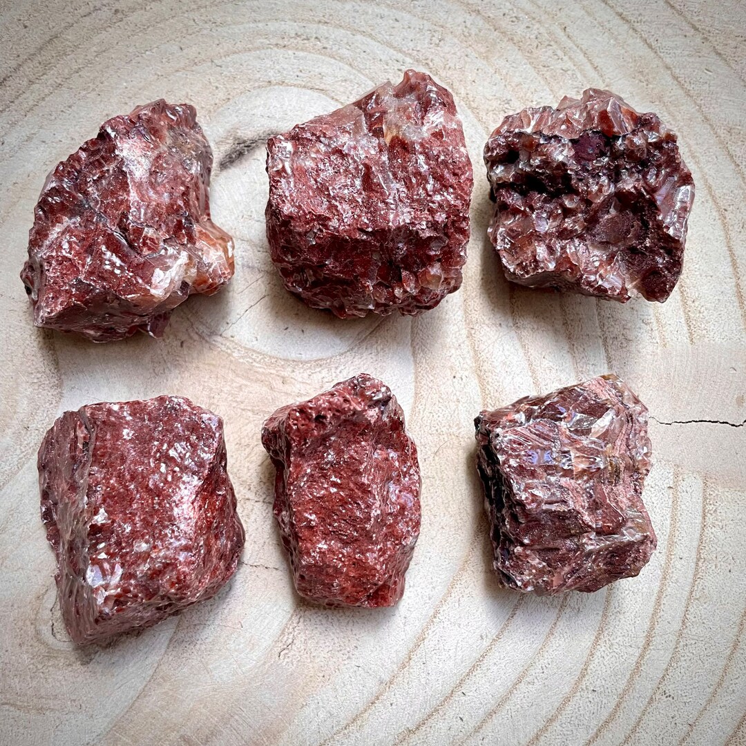 Red Calcite Crystals Large Raw Calcite Stones - Etsy