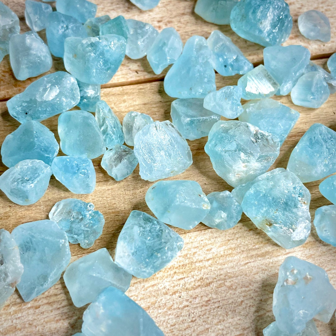 Natural Raw Blue Topaz Crystals, Blue Topaz Lot, Jewelry Making ...