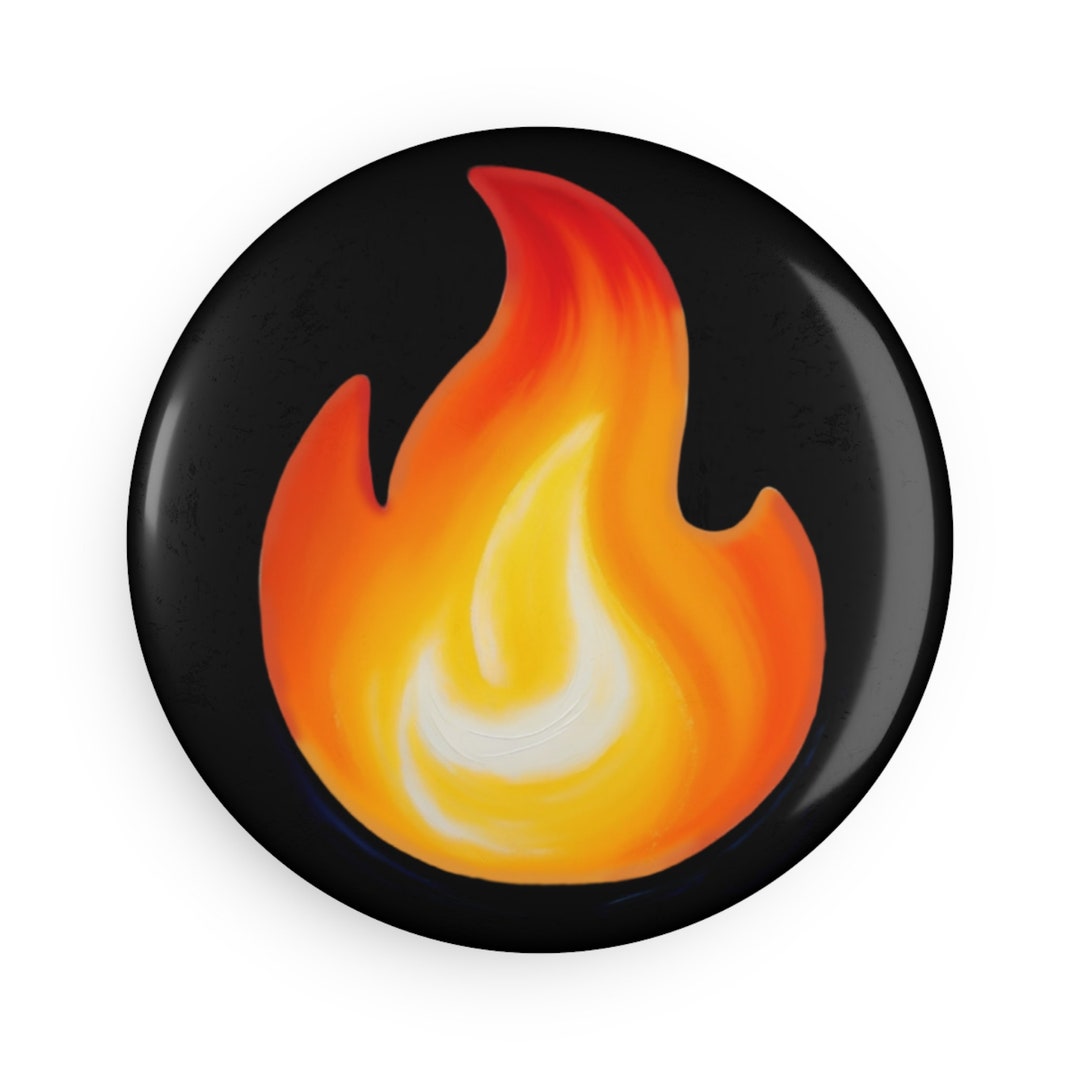 Magna Mojis Message Board and Refrigerator Magnet - Fire Emoji - Etsy