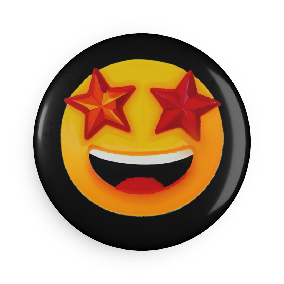 Magna Mojis Message Board and Refrigerator Magnet - Star-struck Emoji ...
