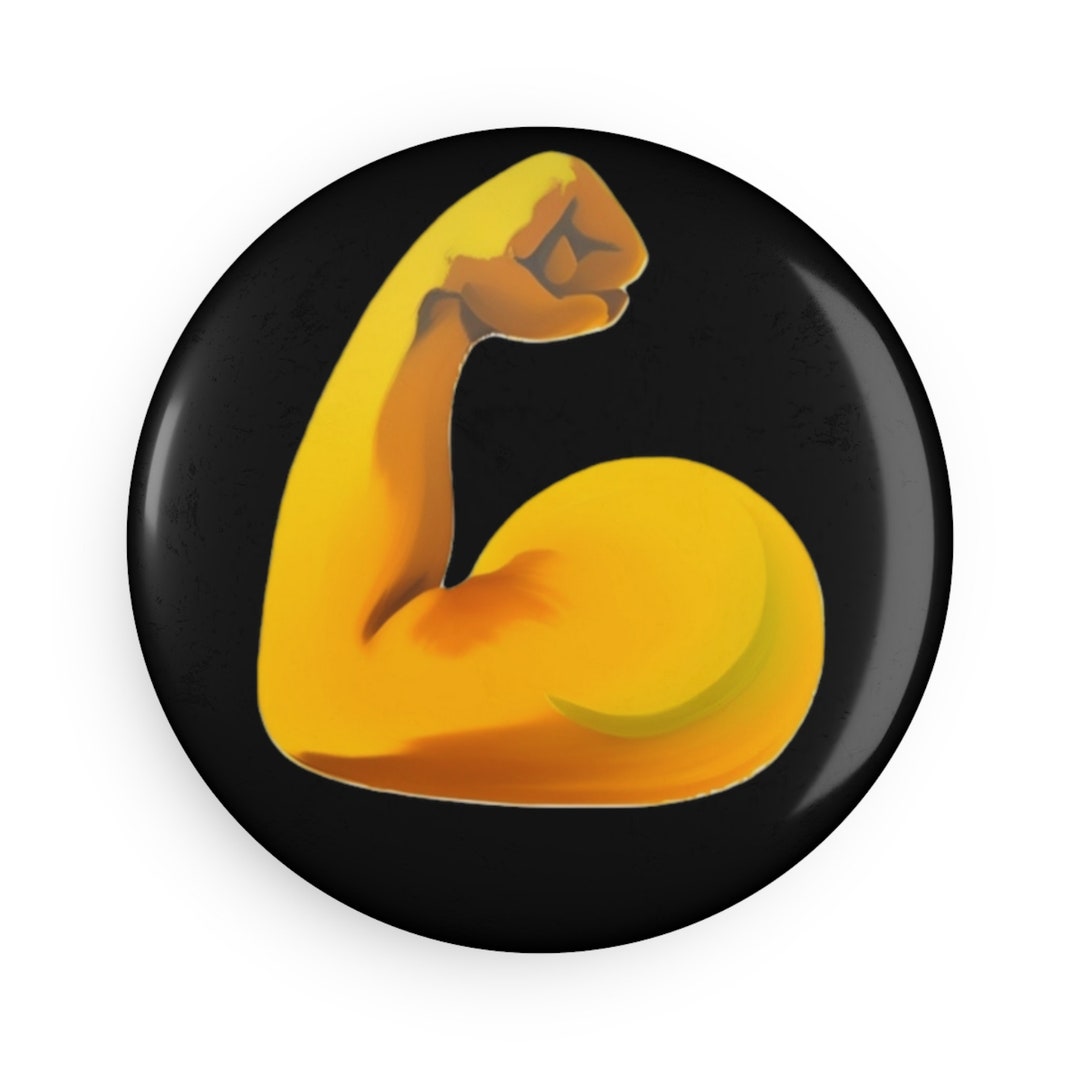 Magna Mojis Message Board and Refrigerator Magnet - Flexed Biceps Emoji ...