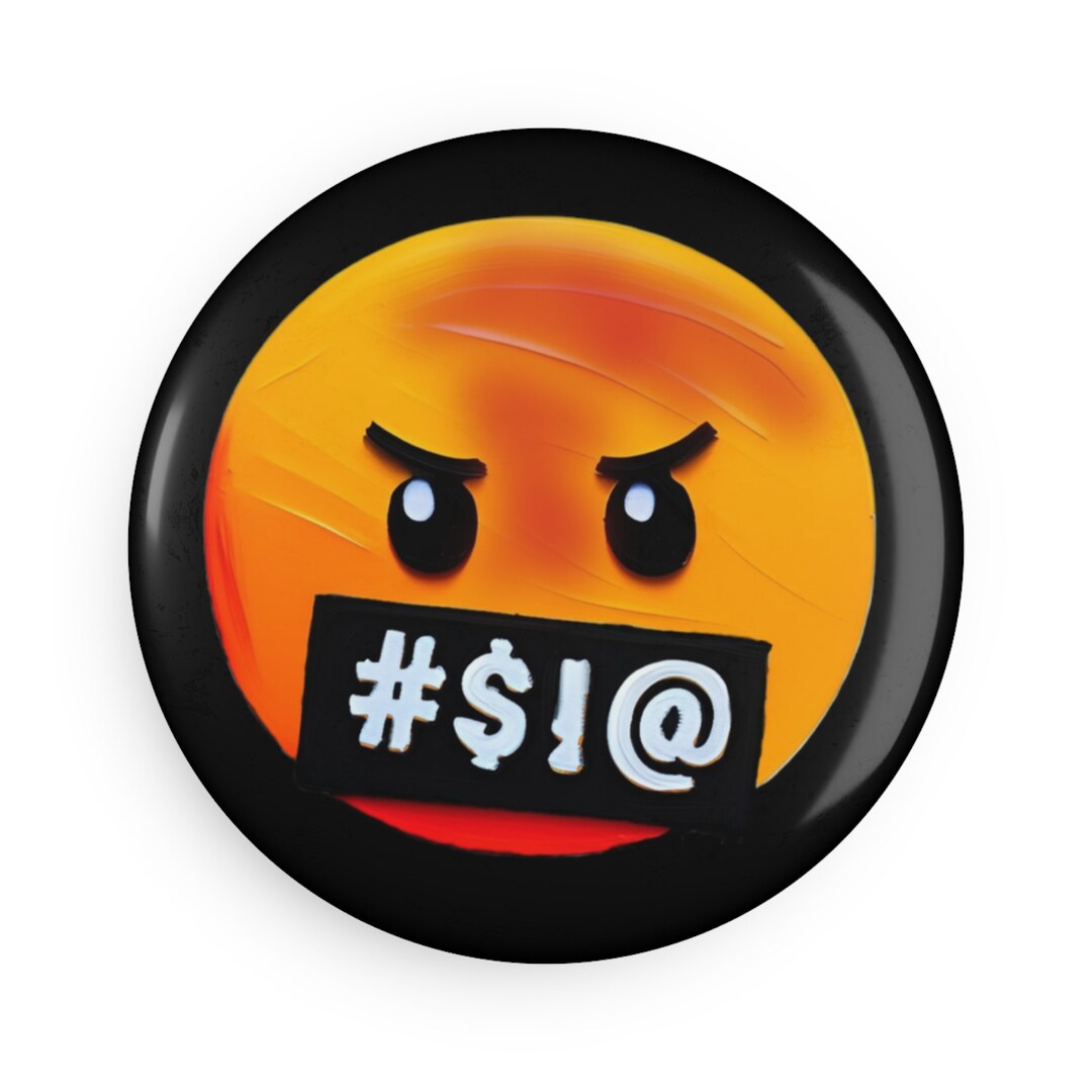 Magna Mojis Message Board and Refrigerator Magnet - Expletive Emoji - Etsy