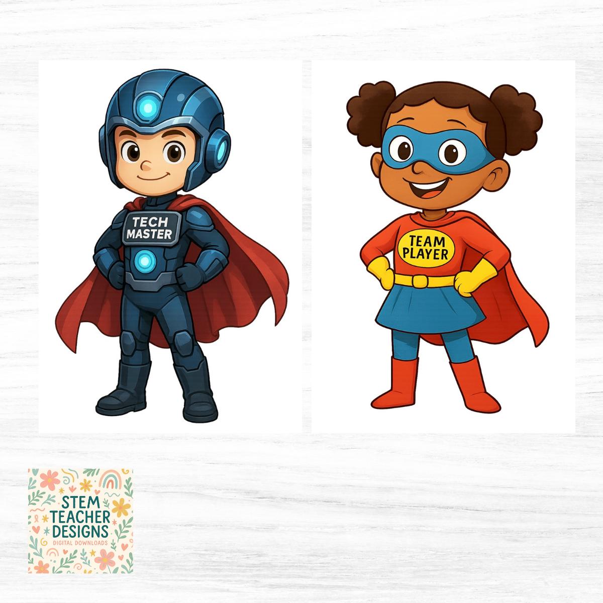 STEM Superhero Bulletin Board | Printable Classroom Display | STEM ...