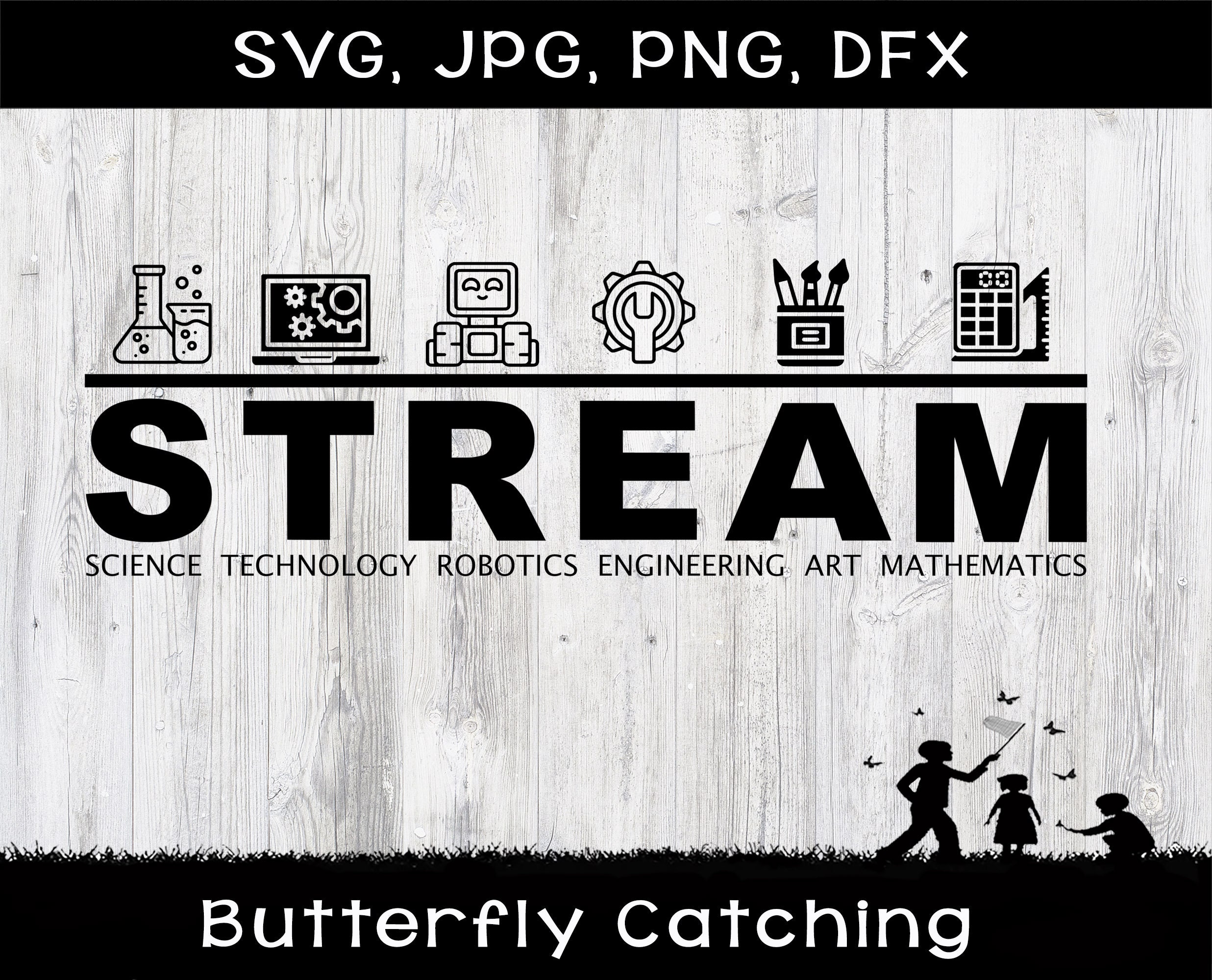 STREAM LINE SVG Dfx Png Jpg Files Science Technology | Etsy